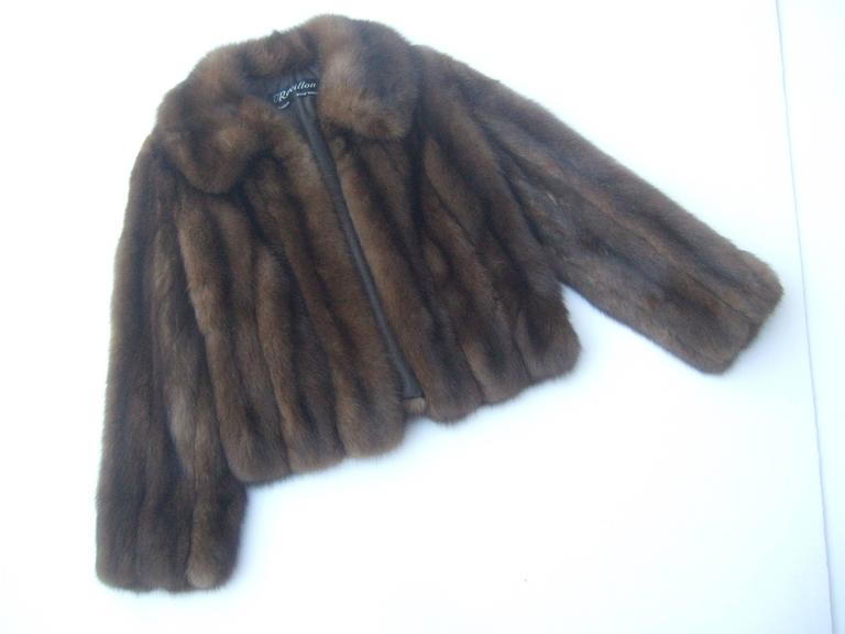 Revillon Paris Luxurious Sable Fur Jacket for Saks Fifth Avenue ca 1970 ...