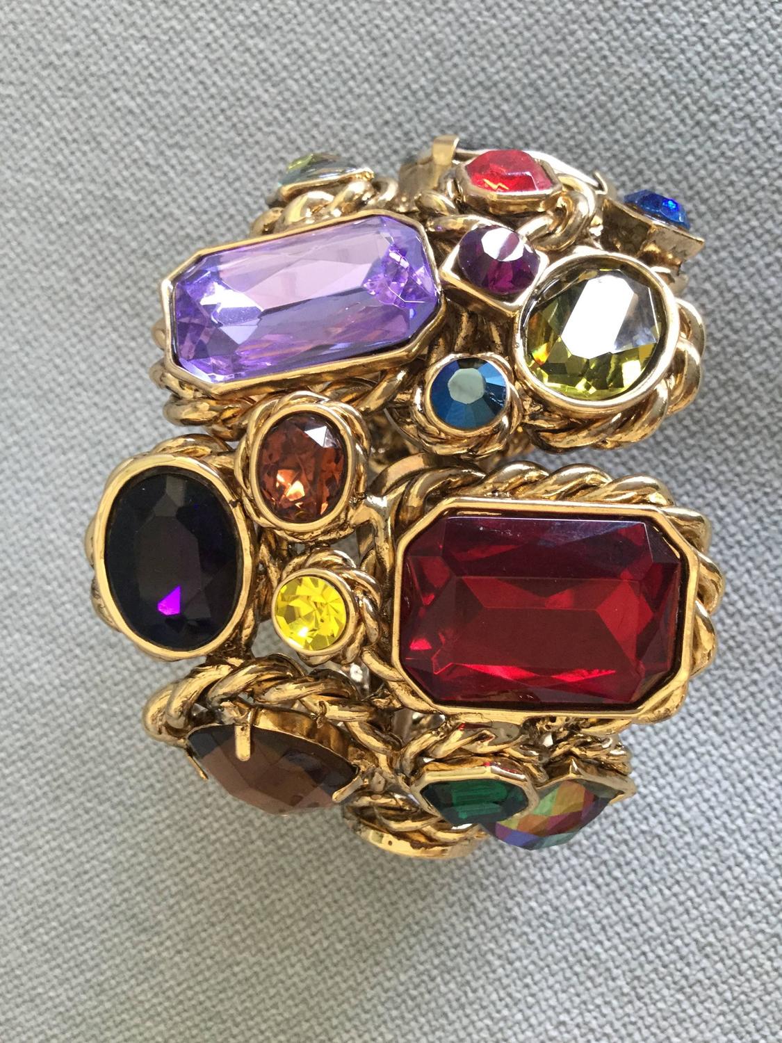 Huge Butler And Wilson Vintage Cuff Bracelet. 1980's. at 1stdibs