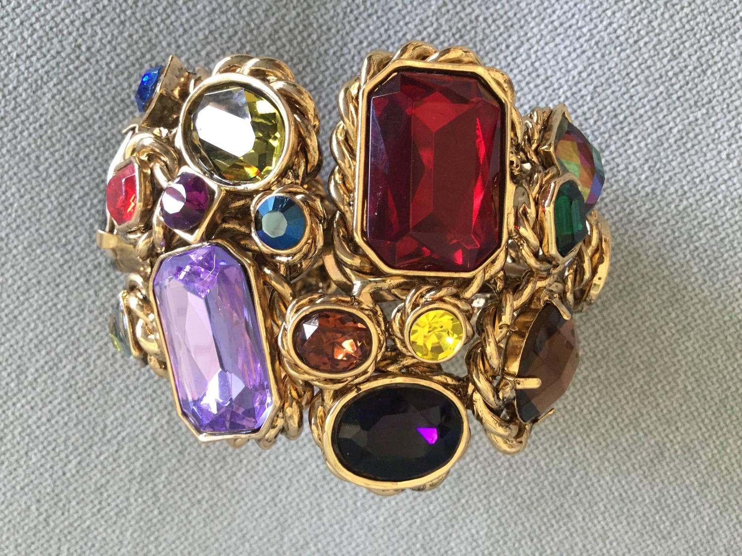 Huge Butler And Wilson Vintage Cuff Bracelet. 1980's. at 1stdibs