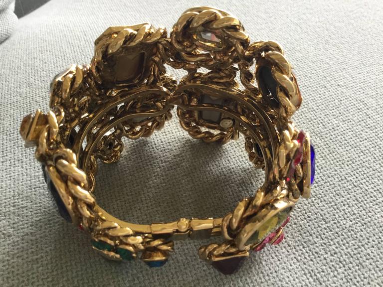 Huge Butler And Wilson Vintage Cuff Bracelet. 1980's. at 1stDibs