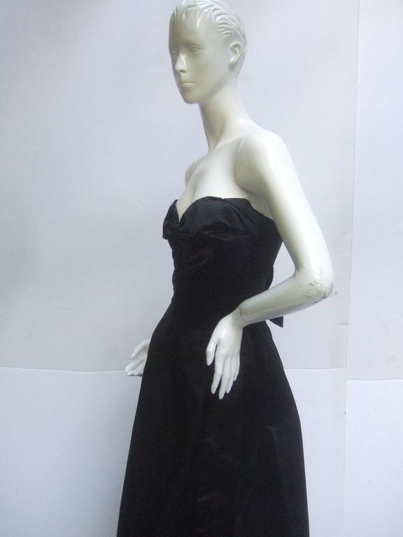 Dior Demi-Couture New York Black Silk Gown 1950s at 1stDibs | demi dior ...
