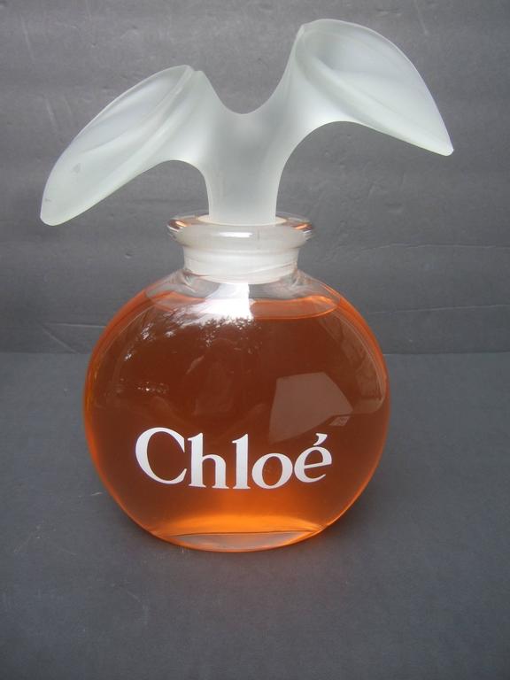 Chloe Large Glass Factice Fragrance Display Bottle at 1stDibs