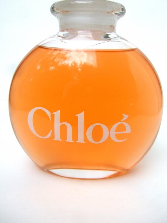 Chloe Large Glass Factice Fragrance Display Bottle at 1stDibs