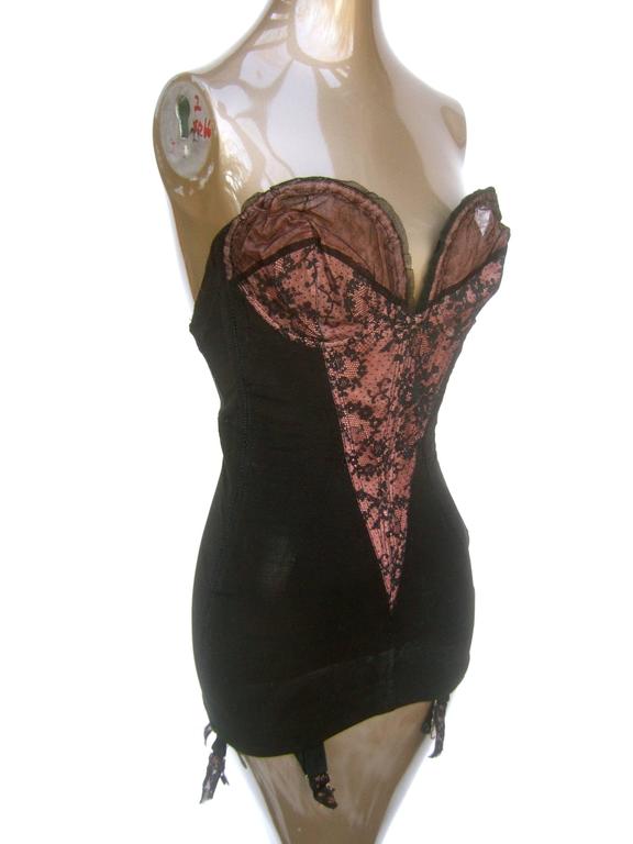 Saks Fifth Avenue Sexy Black Lace Merry Widow Girdle C 1950s At 1stdibs Saks C Sexy Girdle