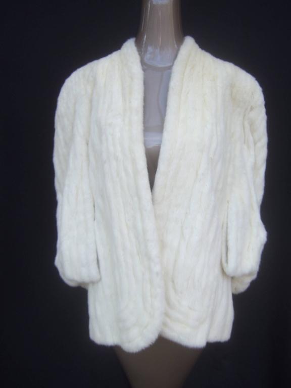 Opulent Plush Ermine Fur Capelet Wrap c 1960 at 1stDibs
