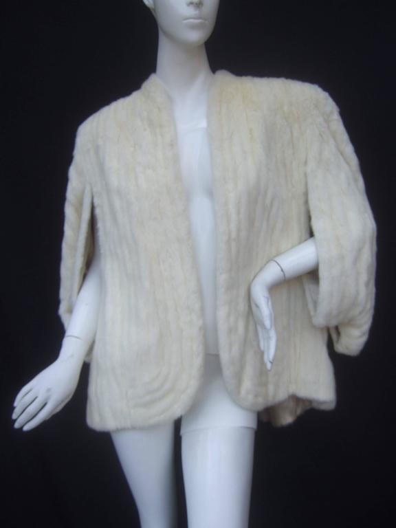 Opulent Plush Ermine Fur Capelet Wrap c 1960 at 1stDibs