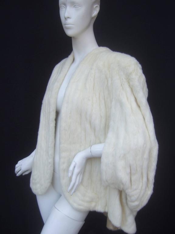 Opulent Plush Ermine Fur Capelet Wrap c 1960 at 1stDibs