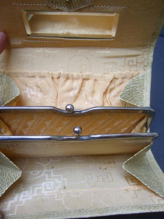 Exotic Japanese Tooled Leather Clutch / Wallet ca 1960 at 1stDibs