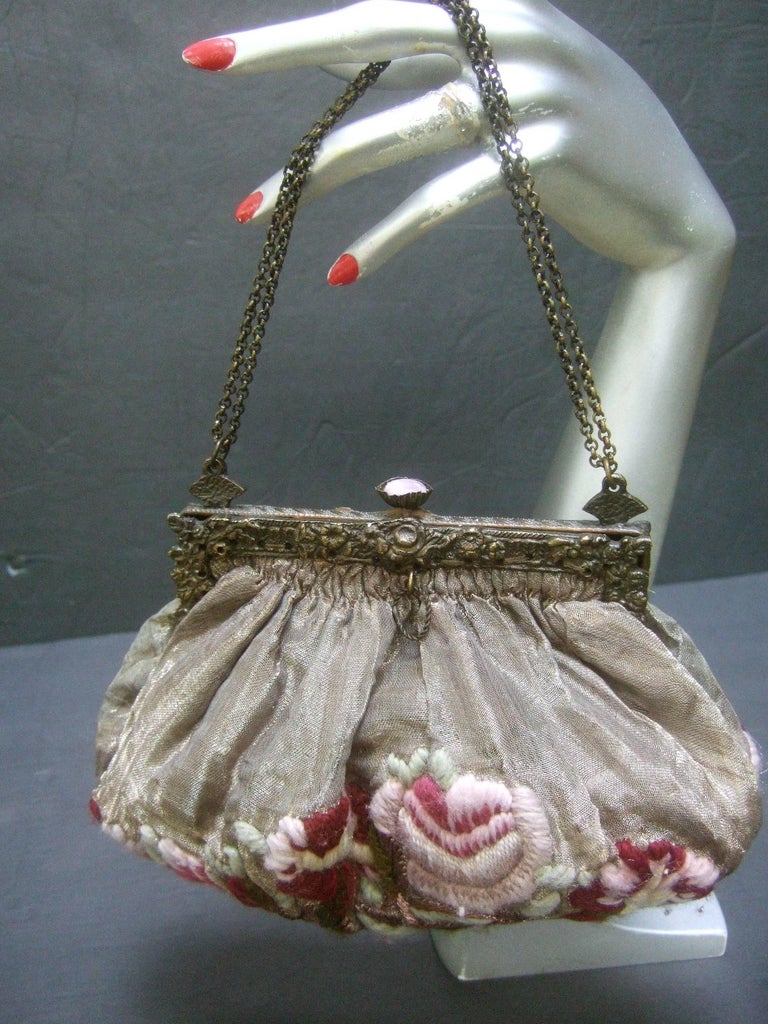 Exquisite Art Nouveau Embroidered Evening Bag c 1920s at 1stDibs ...
