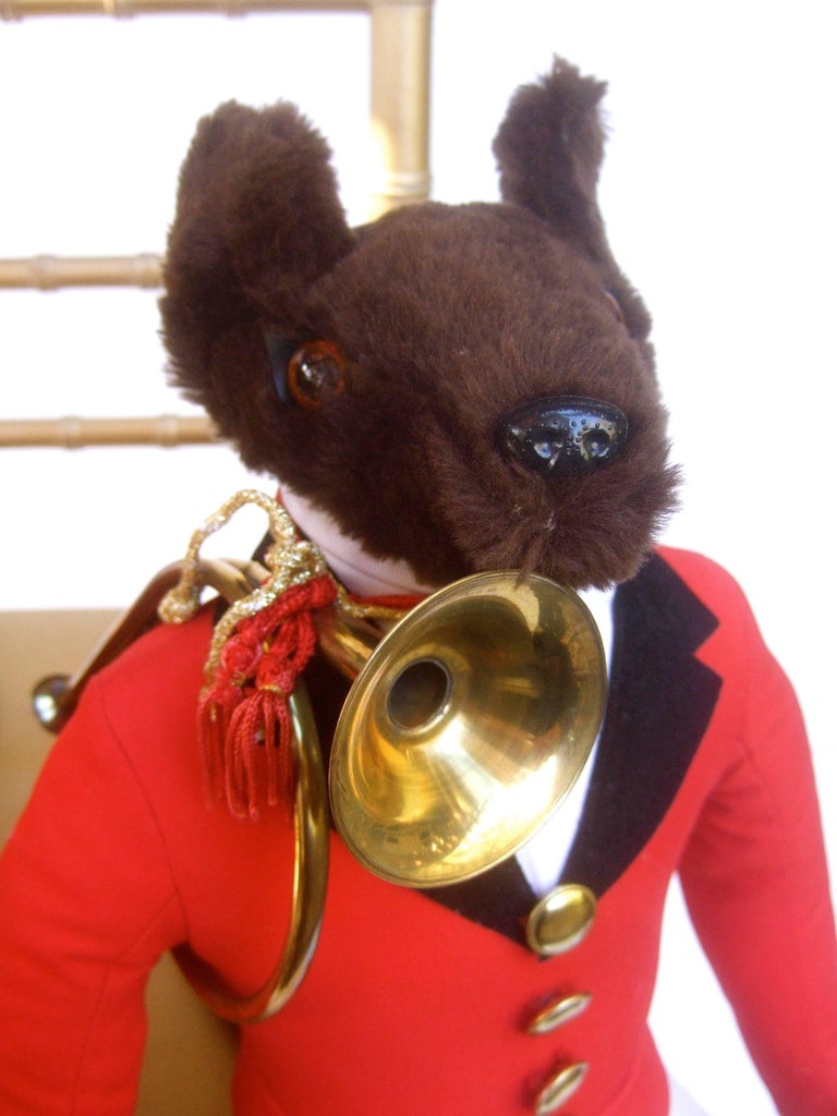 Whimsical Pair of Fox Hunting Stuffed Figures c 1980s at 1stDibs