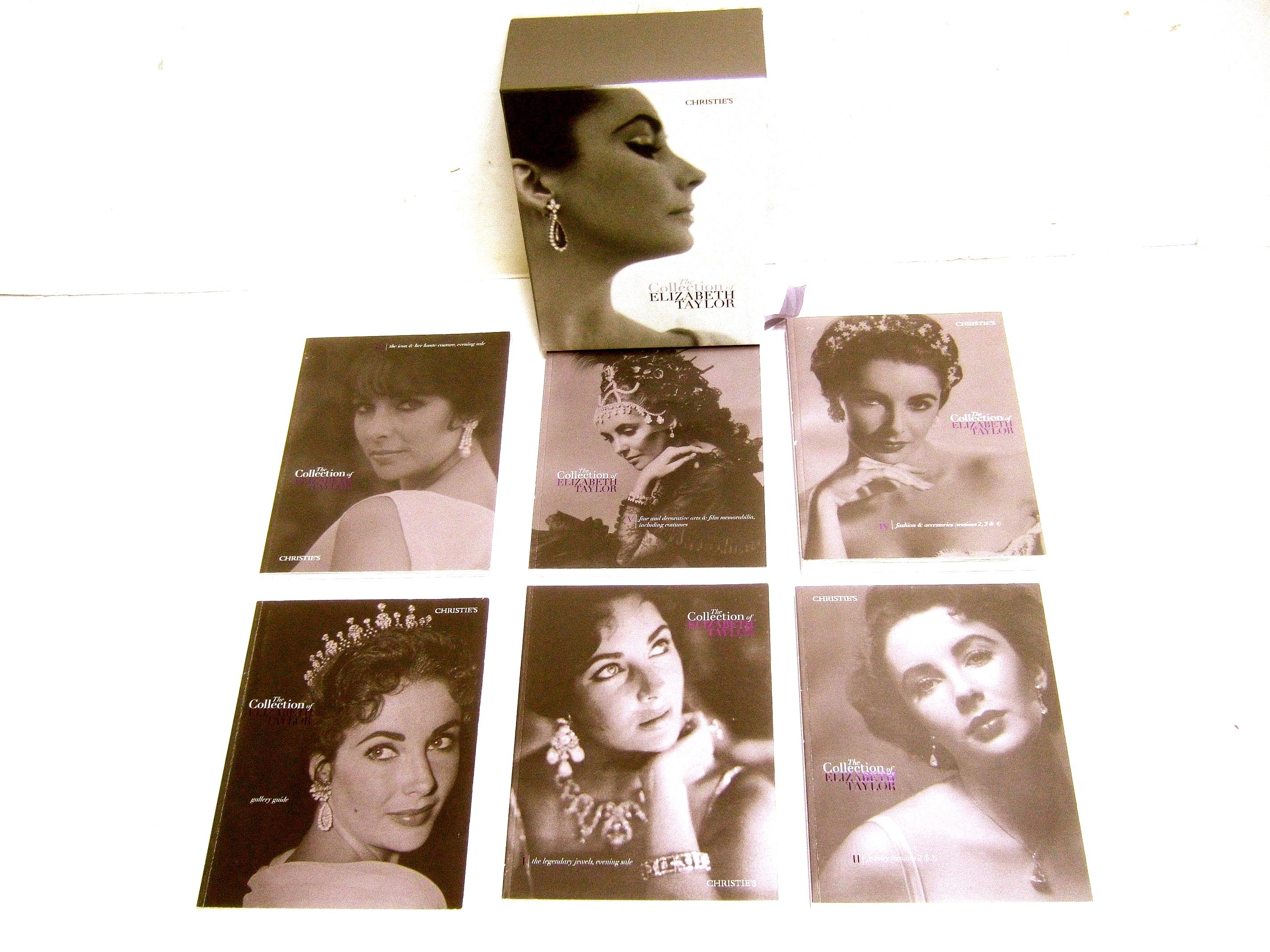 Elizabeth Taylor's Christies Auction Estate Set of Six Catalogs in Case ...