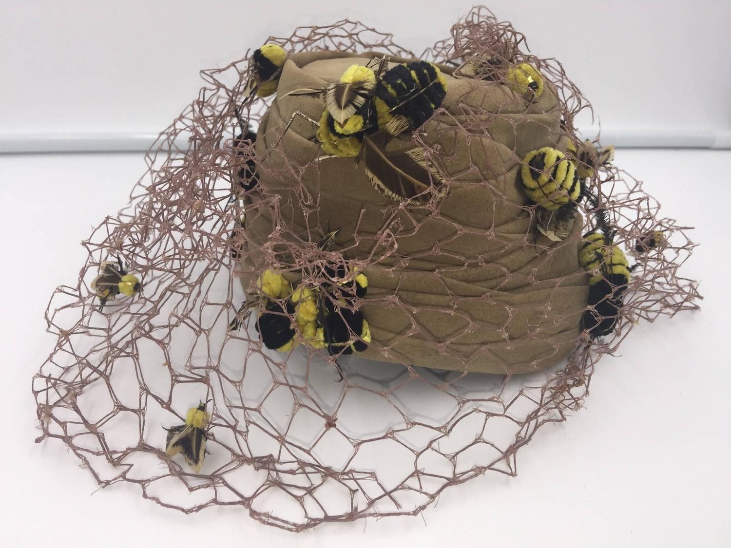 Surrealistic Bes-Ben Bee Hive Hat. 1950's. For Sale at 1stdibs