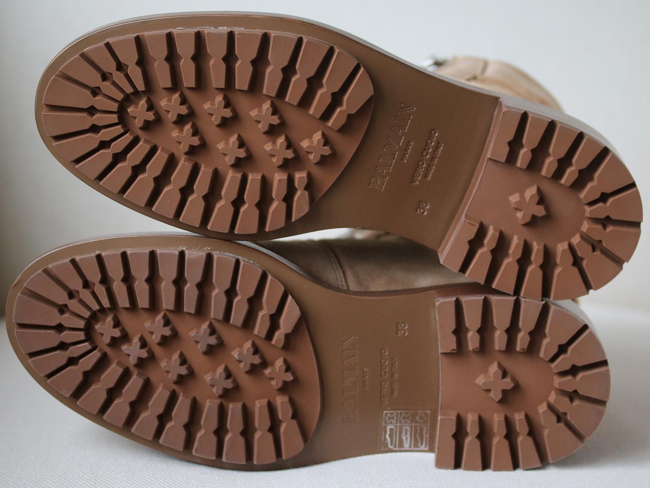 Balmain Natural Ranger Suede Ankle Boots at 1stDibs | natural suede ...