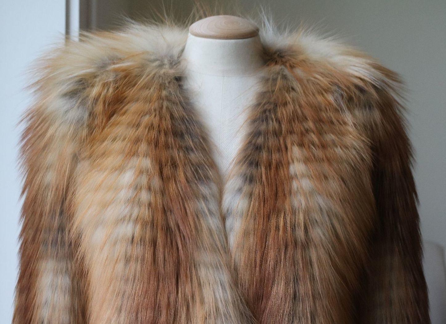 Balmain Long-Sleeve Fox-Fur Jacket at 1stDibs | balmain fur coats ...
