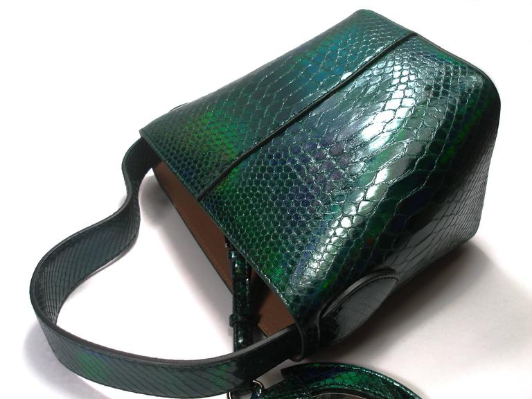 Alaia Couture Bag mirrored python / Rare and Special order at 1stDibs