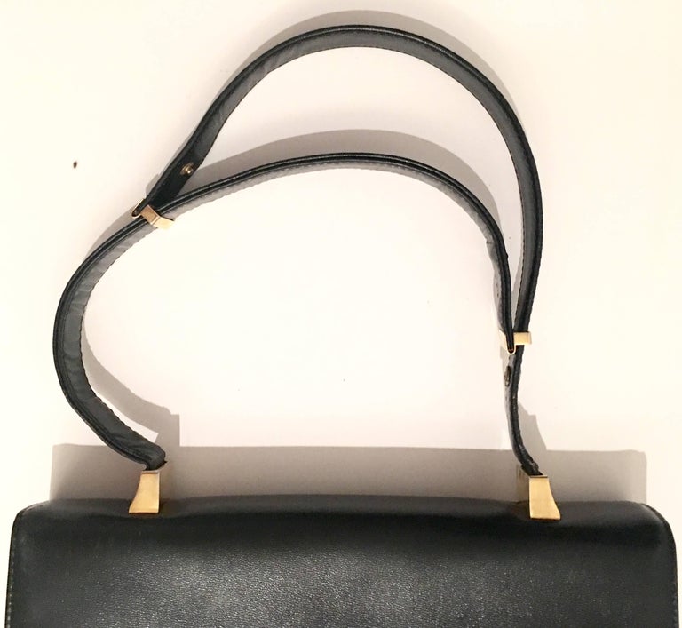 Vintage Leather and Two-Tone Metal Pocketbook by, Koret at 1stDibs