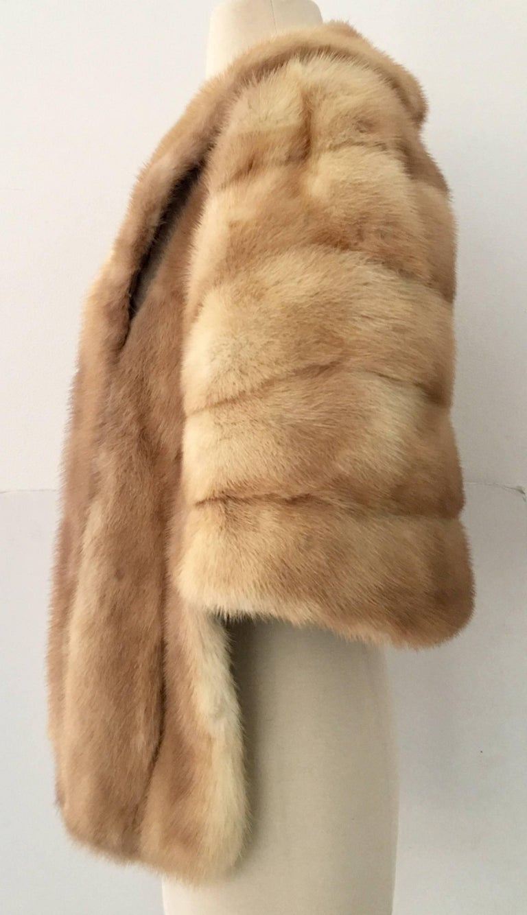 1940'S Blonde Mink Capelet Jacket By, Harry Kanfer at 1stdibs
