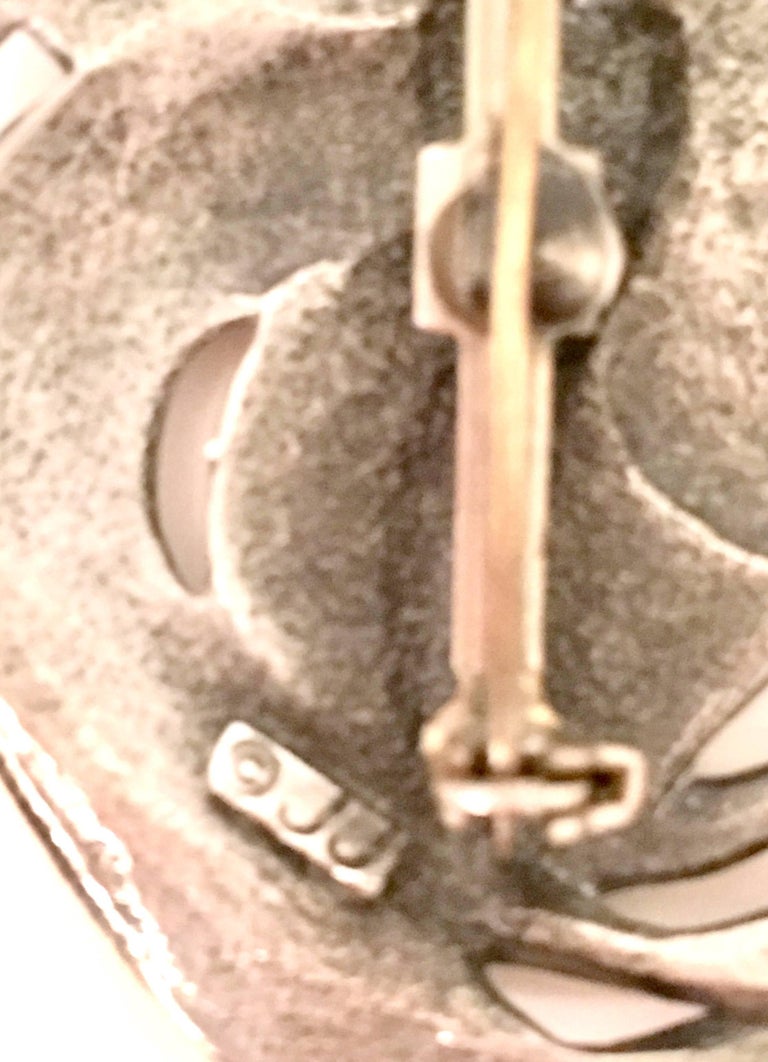 Vintage Art Nouveau Style Silver Pewter Brooch By JJ at 1stDibs | jj ...