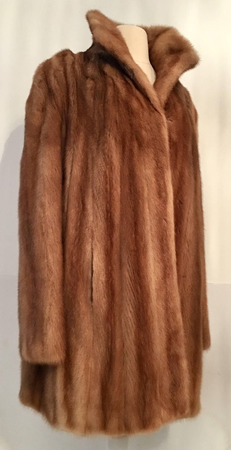 Vintage Fine Mink Fur "Car" Coat at 1stDibs