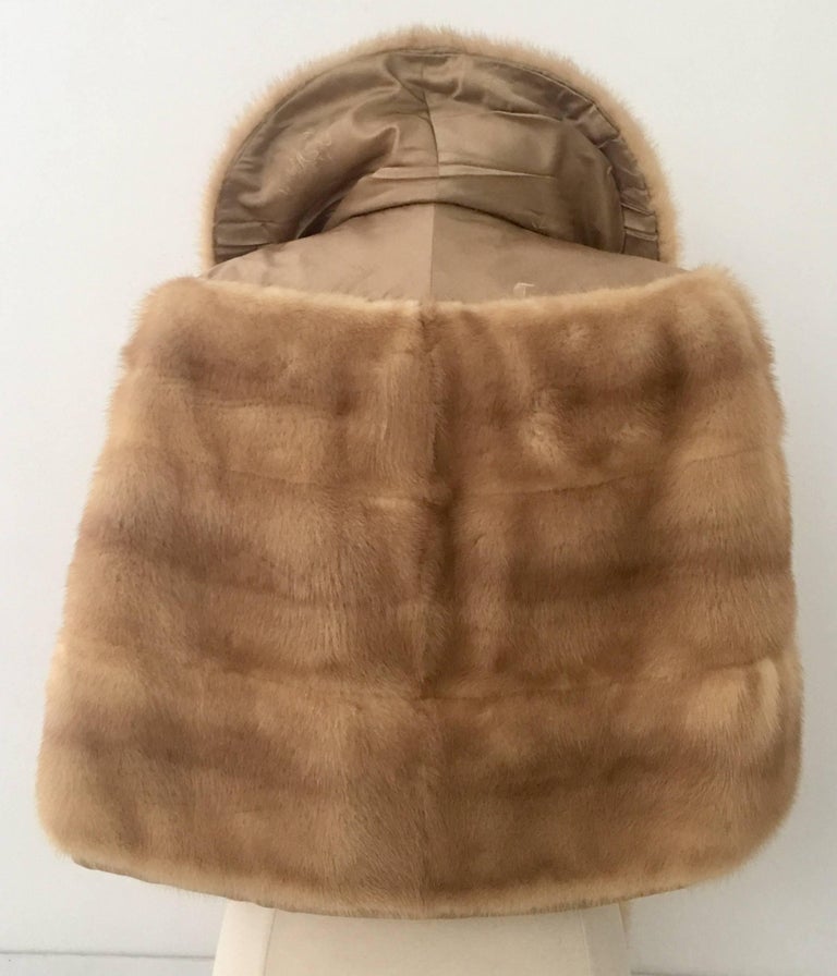 1950'S Blonde Mink Capelet Jacket at 1stDibs