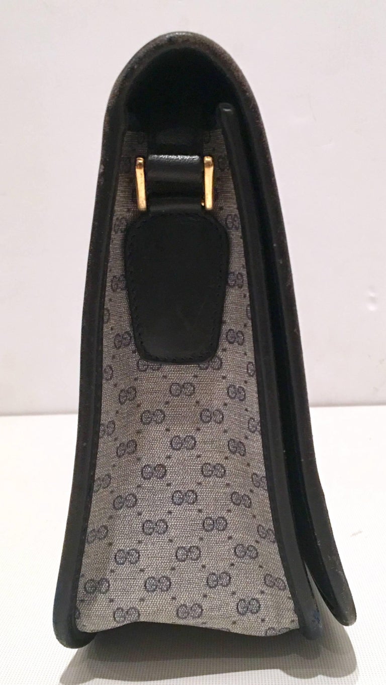 Vintage Gucci Canvas and Leather "GG" Logo Hand Bag at 1stDibs | old ...