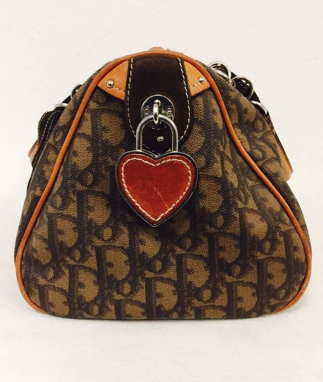 Christian Dior Trotter Signature Satchel With Heart Charm at 1stDibs ...