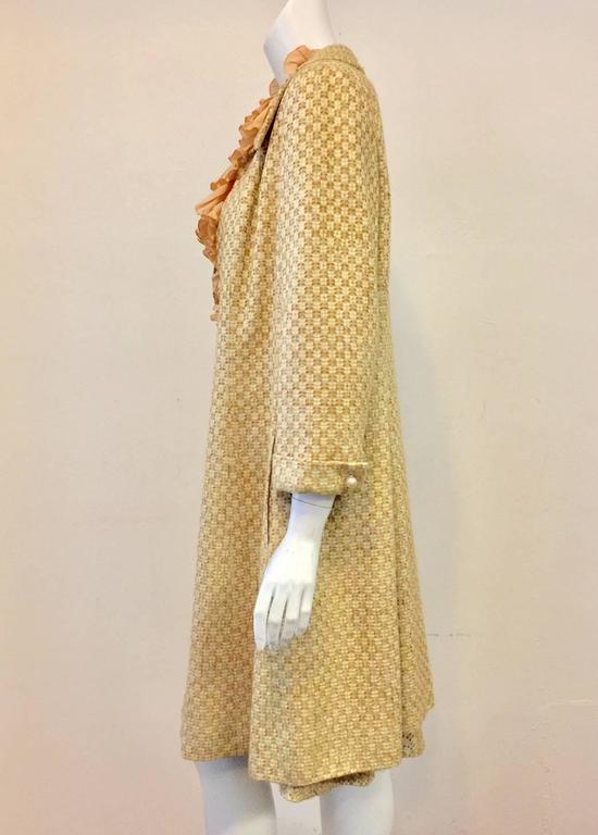 Chanel 2001 Cruise Honey and Tan Tweed Dress and Coat Ensemble at ...