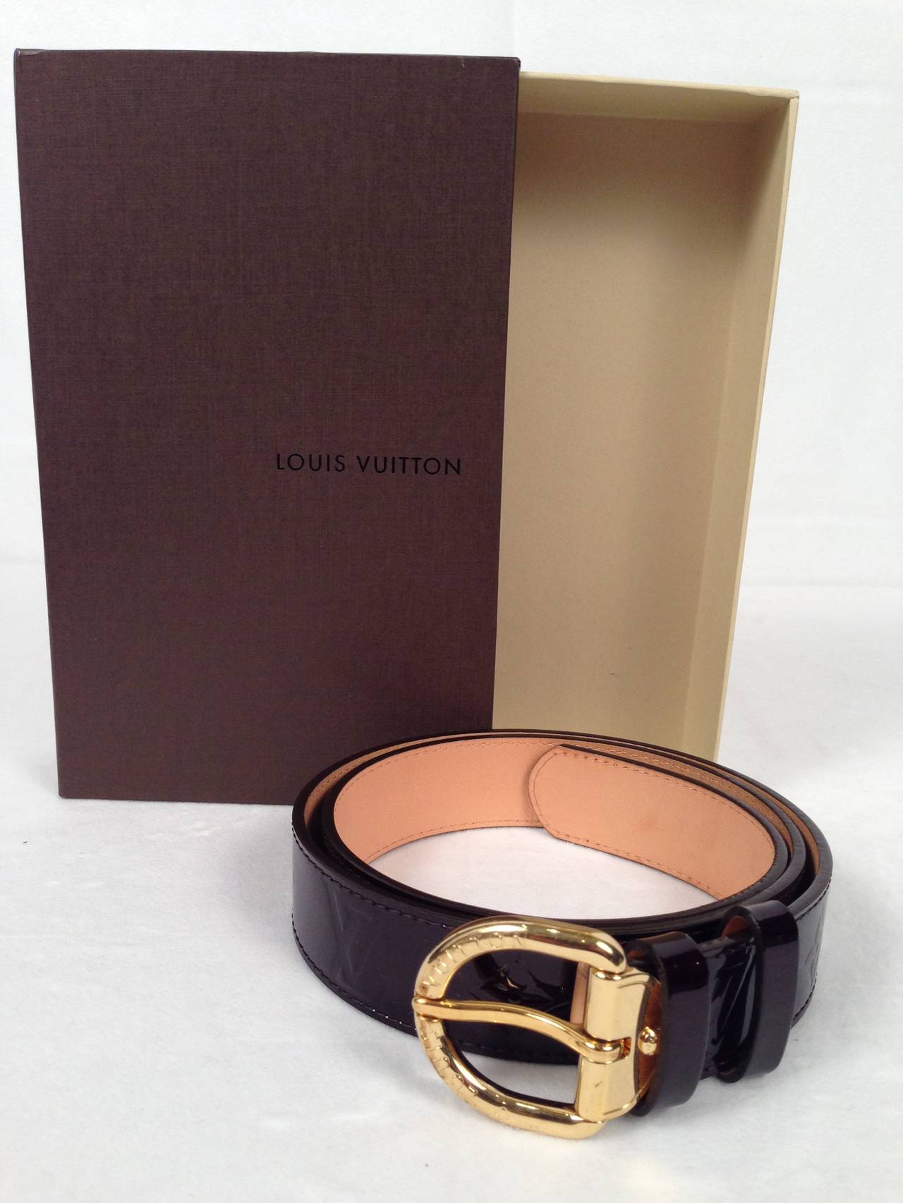 Louis Vuitton Amarante Vernis Monogram Belt at 1stDibs | louis vuitton ...