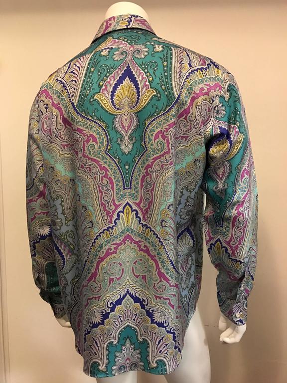 Men's Ralph Lauren Purple Label Silk Shirt in Paisley Print at 1stDibs | ralph lauren silk shirt ...