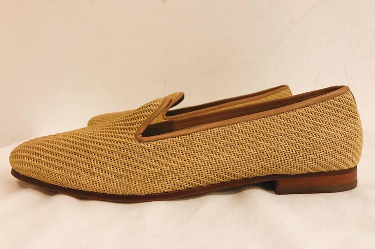 Men's Stubbs and Wooton Iconic Natural Straw Indoor/Outdoor Slippers ...