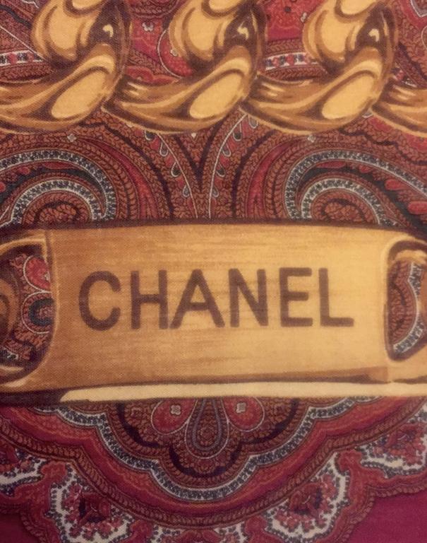 Classic Chanel Cashmere and Silk Blend Large Fringed Scarf at 1stDibs
