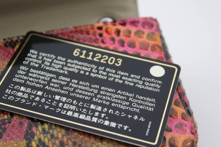 Chanel Mini Flap Multicolor Python Bag at 1stDibs