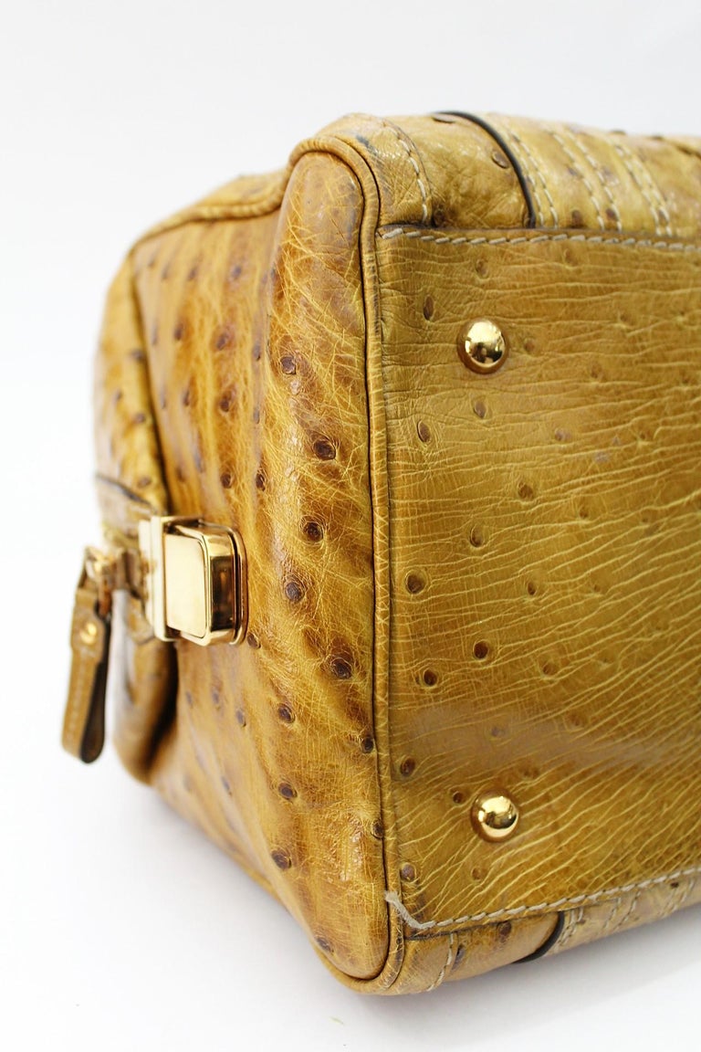 Gucci Aviatrix Boston Ostrich Leather Bag at 1stDibs | gucci aviatrix ...