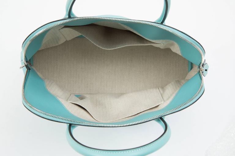 Hermes Bolide-Travel Bag, 35cm Blue Atoll Bag. For Sale at 1stDibs