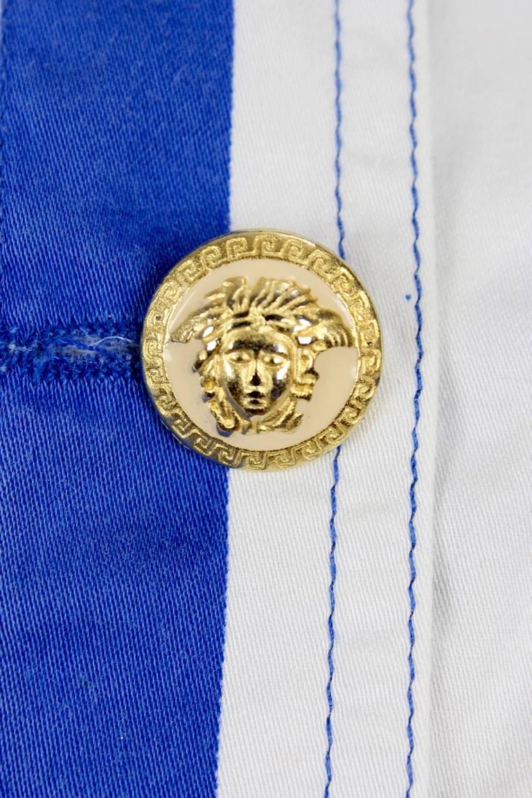 Gianni Versace Spring/Summer 1995 Multi-Coloured Jazz Age Print Cropped ...