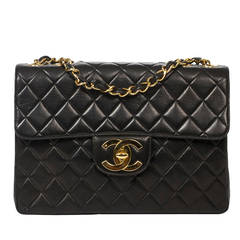 Chanel Jumbo Black For Sale at 1stDibs