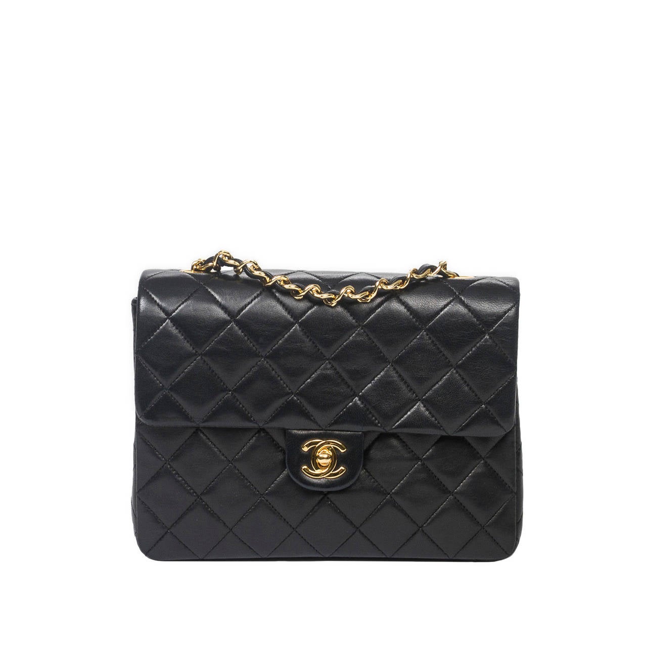 Chanel Classic Mini Flap 20 Black For Sale at 1stDibs