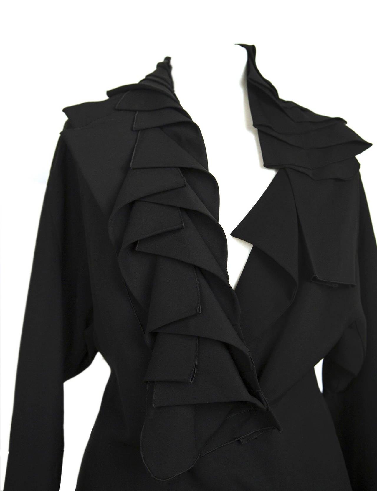Rare Vintage 80's japanese style asymmetrical blouse at 1stDibs