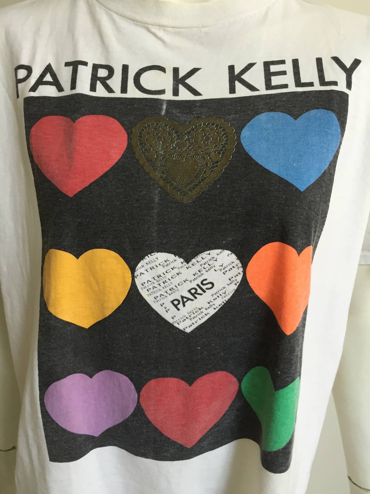 Patrick Kelly 1988 'Hearts' t-shirt. at 1stDibs | patrick kelly t shirt ...