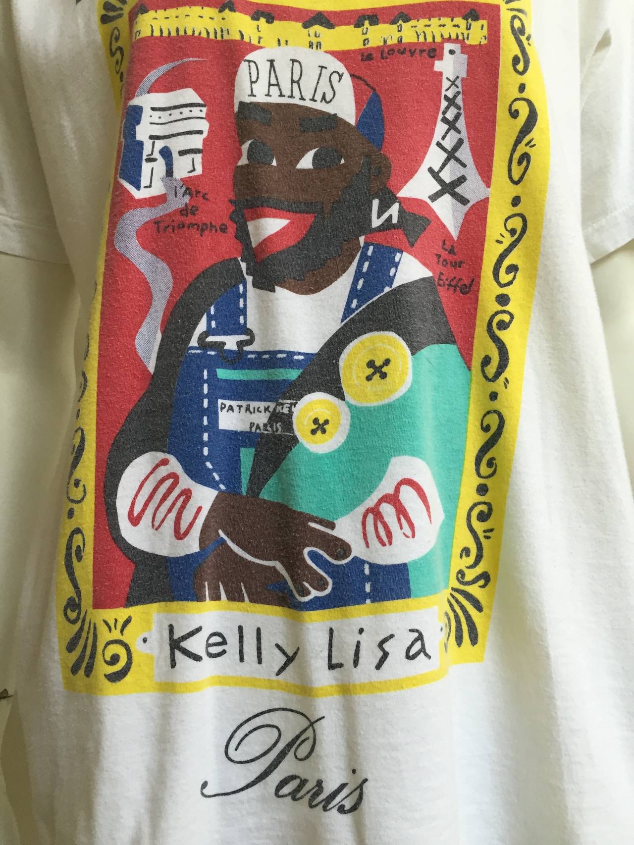 Patrik Kelly 'Kelly Lisa' 1988 t-shirt. at 1stDibs | patrick kelly t ...