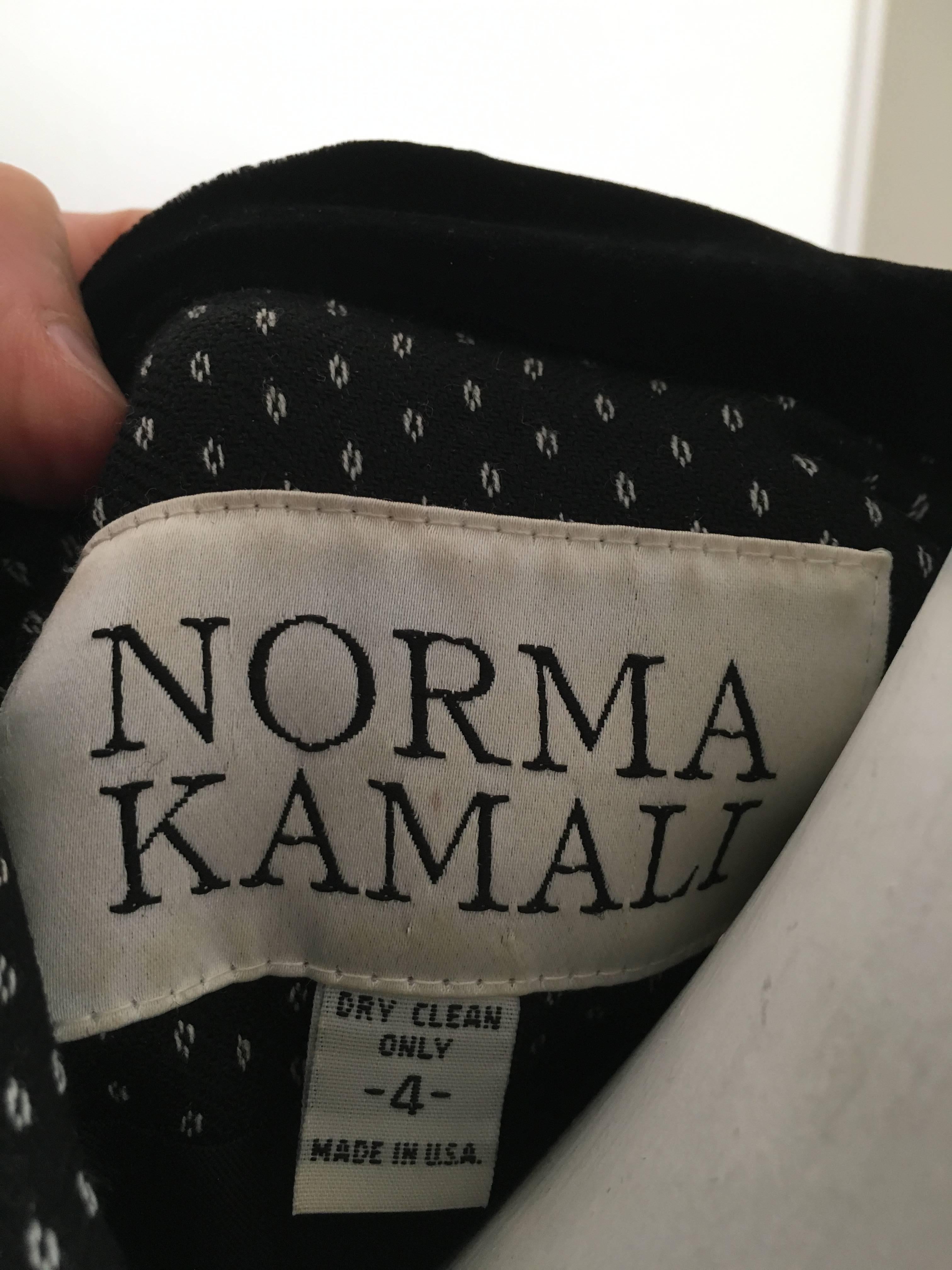 Norma Kamali Black Skirt Suit Size 4. For Sale at 1stDibs | suits norma