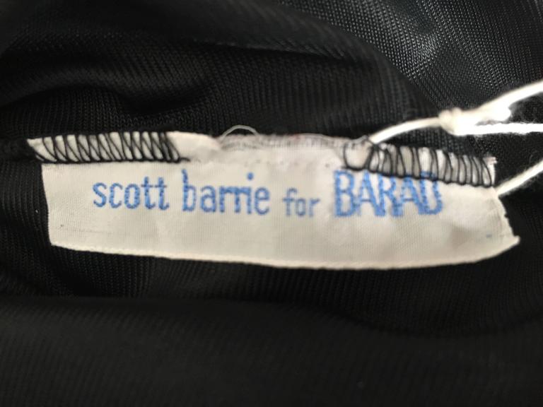 Scott Barrie for Barad 1980s Maxi Black Slip Size 6. at 1stDibs