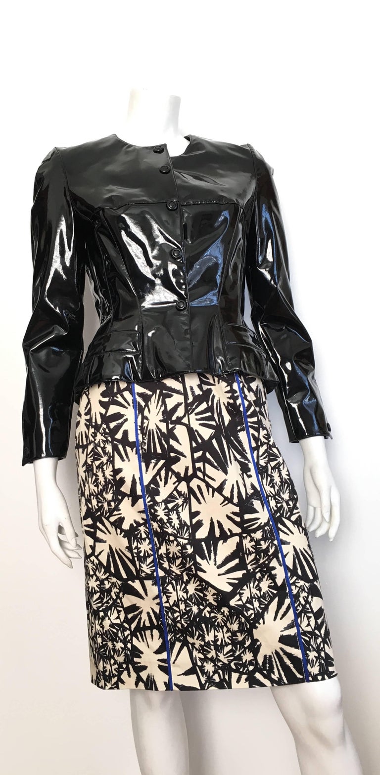 Thierry Mugler Black Rubber Snap Jacket Size 4. For Sale at 1stDibs ...