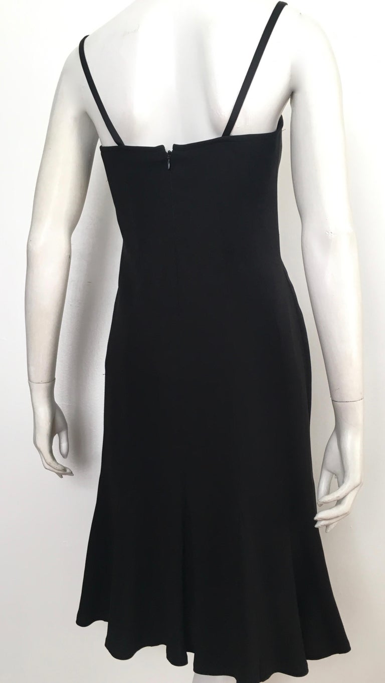 Tom and Linda Platt Black Spaghetti String Evening Dress Size 6. For ...