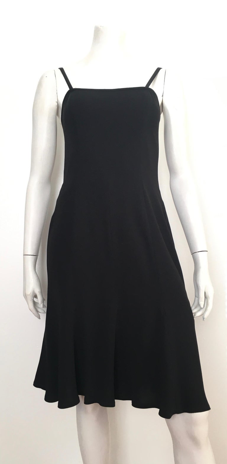 Tom and Linda Platt Black Spaghetti String Evening Dress Size 6. For ...