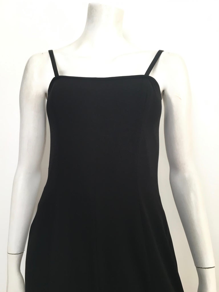 Tom and Linda Platt Black Spaghetti String Evening Dress Size 6. For ...