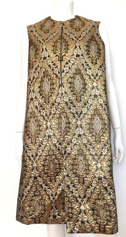 Richard Tam 1961 Silk Brocade Evening Dress and Coat Size 12 / 14. at ...