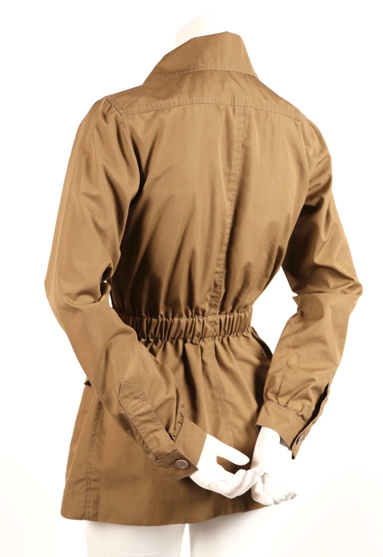 1970's YVES SAINT LAURENT khaki safari jacket at 1stDibs | safari ...