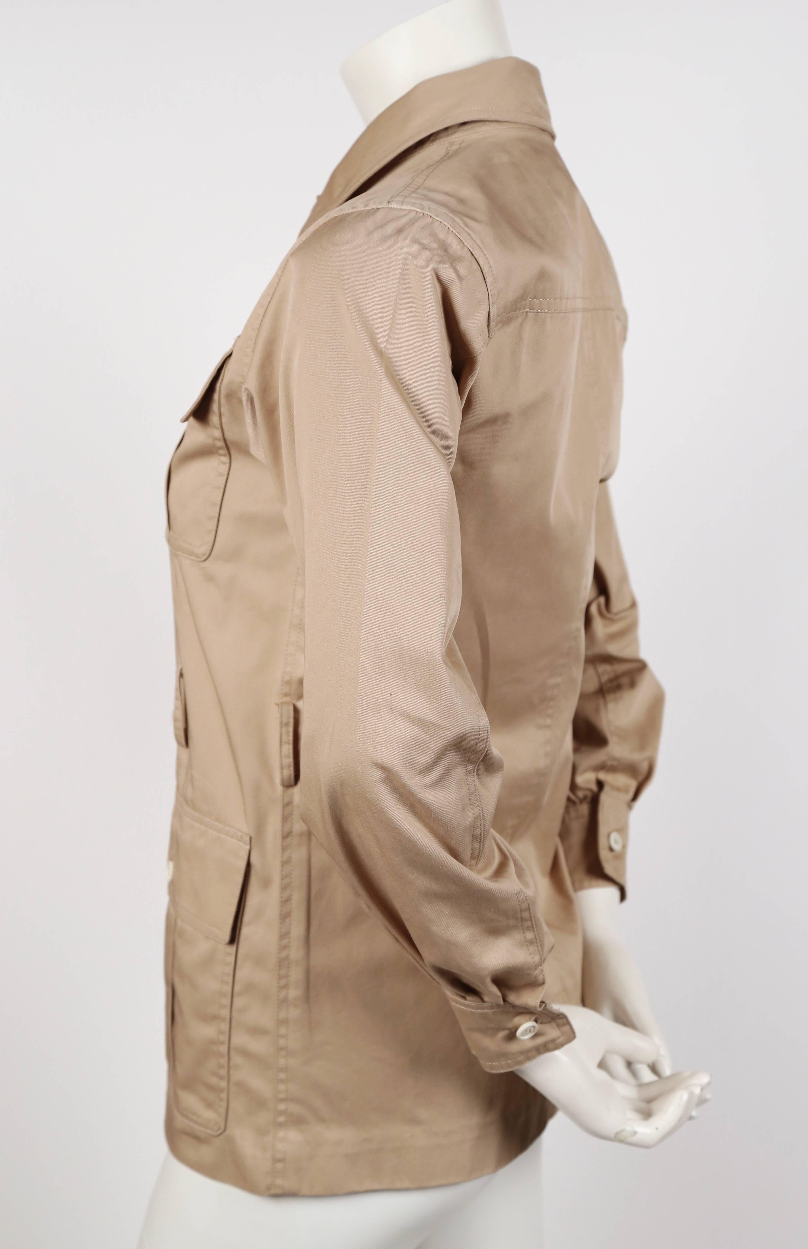 Yves Saint Laurent tan Safari jacket, 1970s at 1stDibs | yves saint ...