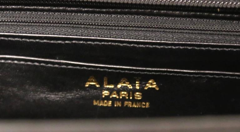 1980's AZZEDINE ALAIA minimal jet black leather box bag at 1stDibs ...